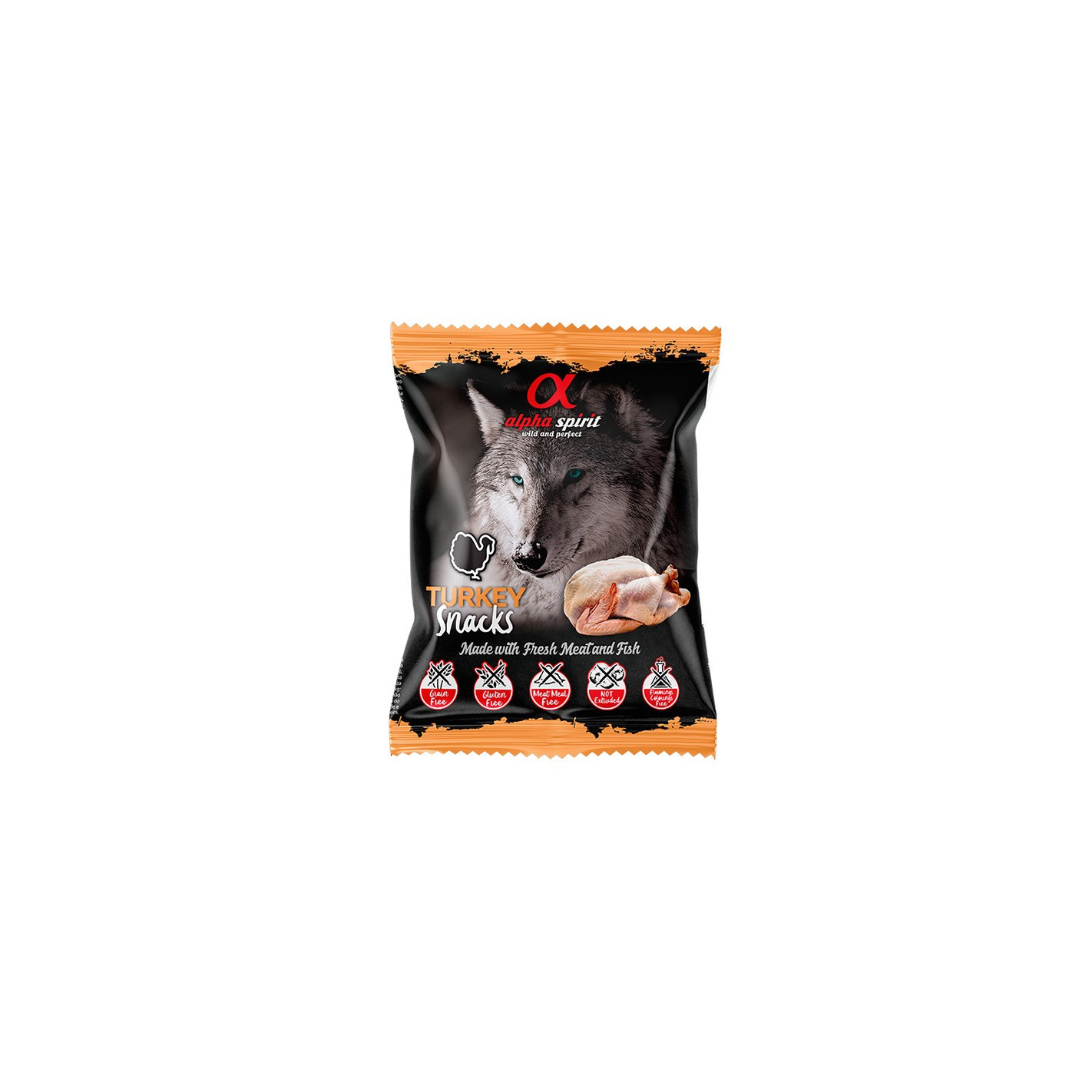 Snacks Alpha Spirit de Pavo para perros 50 gr